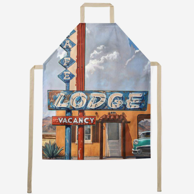 Santa Fe Lodge Apron — Blue Rain Print Shop